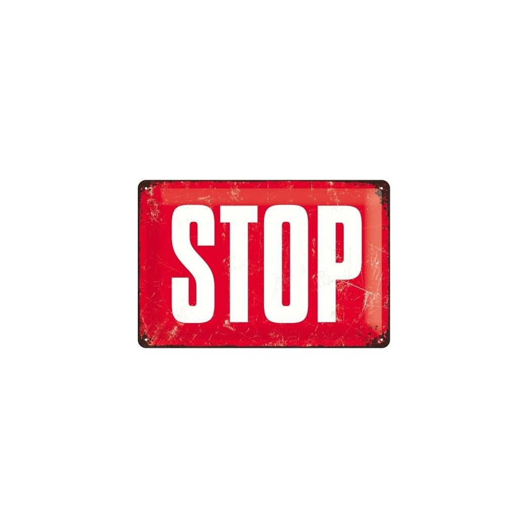PLAKAT 20X30CM ACHTUNG - STOP